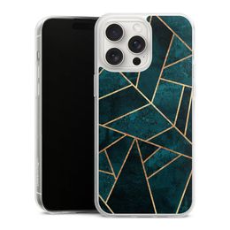 DeinDesign iPhone 15 Pro Max Handy Silikon H&uuml;lle Case transparent Handyh&uuml;lle Stone Elisabeth Fredriksson Gold & Copper Silikon Case