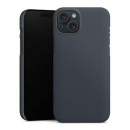 DeinDesign iPhone 15 Plus Handy Premium Case Smartphone Handyh&uuml;lle Schutzh&uuml;lle matt Anthracite Grey Unicoloured Premium Case