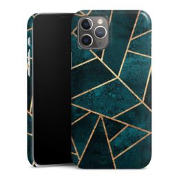 DeinDesign iPhone 12 Pro Handy Premium Case Smartphone Handyh&uuml;lle Schutzh&uuml;lle gl&auml;nzend Elisabeth Fredriksson Gold & Copper Stone Premium Case