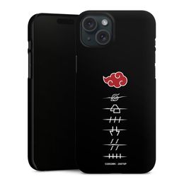 DeinDesign iPhone 15 Plus Handy Premium Case Smartphone Handyh&uuml;lle Schutzh&uuml;lle matt Naruto Shippuden Official Licensed Product Akatsuki Premium Case