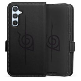 DeinDesign Galaxy A54 5G Handy Klapph&uuml;lle Handyh&uuml;lle aus Kunst Leder schwarz Flip Case Konoha Sasuke Naruto Shippuden Sideflip mit Lasche