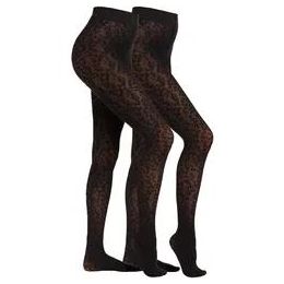Feinstrumpfhose Camano "2er Pack", Damen, Gr. S, schwarz, 95% Polyamid, 5% Elasthan, Strumpfhosen Feinstrumpfhose