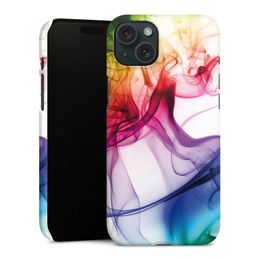 DeinDesign iPhone 15 Plus Handy Premium Case Smartphone Handyh&uuml;lle Schutzh&uuml;lle matt Rainbow Colour Water Premium Case