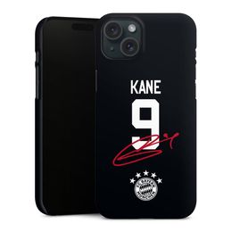 DeinDesign iPhone 15 Plus Handy Premium Case Smartphone Handyh&uuml;lle Schutzh&uuml;lle matt Fc Bayern M&uuml;nchen Harry Kane Jersey Premium Case