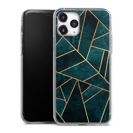 DeinDesign iPhone 11 Pro Handy Slim Case Silikon Handyh&uuml;lle transparent H&uuml;lle extra d&uuml;nn Elisabeth Fredriksson Gold & Copper Stone Silikon Slim Case