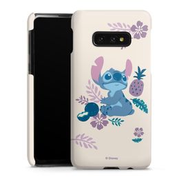 DeinDesign Galaxy S10e Handy Premium Case Smartphone Handyh&uuml;lle Schutzh&uuml;lle matt Flowers Lilo & Stitch Official Licensed Product Premium Case