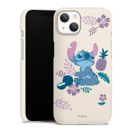 DeinDesign iPhone 13 Handy Premium Case Smartphone Handyh&uuml;lle Schutzh&uuml;lle matt Flowers Lilo & Stitch Official Licensed Product Premium Case