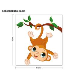 Wandtattoo Kinderzimmer Baby KletterAffe Babyzimmer Wandsticker Kinder Wandaufkleber in S-XXL