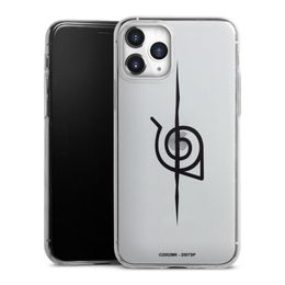 DeinDesign iPhone 11 Pro Handy Slim Case Silikon Handyh&uuml;lle transparent H&uuml;lle extra d&uuml;nn Sasuke Konoha Naruto Shippuden Silikon Slim Case