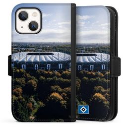 DeinDesign Galaxy A51 Handy Klapph&uuml;lle Handyh&uuml;lle aus Kunst Leder schwarz Flip Case Hsv Hamburger Sv Stadium Sideflip mit Lasche