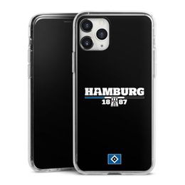 DeinDesign iPhone 11 Pro Max Handy Silikon H&uuml;lle Case transparent Handyh&uuml;lle Hamburg Official Licensed Product Hsv Silikon Case