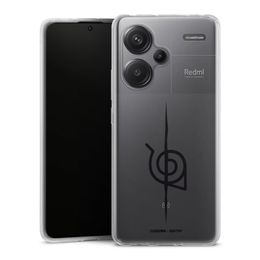DeinDesign Xiaomi Redmi Note 13 Pro Plus Handy Silikon H&uuml;lle Case transparent Handyh&uuml;lle Konoha Sasuke Naruto Shippuden Silikon Case