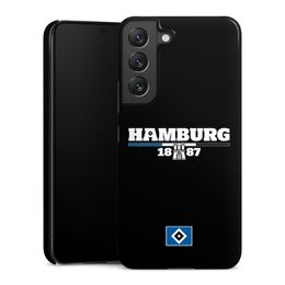 DeinDesign Galaxy S22 Handy Premium Case Smartphone Handyh&uuml;lle Schutzh&uuml;lle gl&auml;nzend Hamburg Official Licensed Product Hsv Premium Case