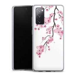 DeinDesign Galaxy S20 FE 5G Handy Silikon H&uuml;lle Case transparent Handyh&uuml;lle Cherry Blossom Japan Aisa Silikon Case