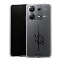 DeinDesign Xiaomi Redmi Note 13 5G Handy Silikon H&uuml;lle Case transparent Handyh&uuml;lle Konoha Sasuke Naruto Shippuden Silikon Case