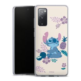 DeinDesign Galaxy S20 FE 5G Handy Silikon H&uuml;lle Case transparent Handyh&uuml;lle Official Licensed Product Flowers Lilo & Stitch Silikon Case