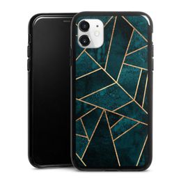 DeinDesign iPhone 11 Handy Silikon H&uuml;lle Case schwarz Handyh&uuml;lle Elisabeth Fredriksson Gold & Copper Stone