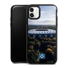 DeinDesign iPhone 11 Handy Silikon H&uuml;lle Case schwarz Handyh&uuml;lle Hamburger Sv Hsv Stadium