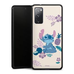 DeinDesign Galaxy S20 FE 5G Handy Silikon H&uuml;lle Case schwarz Handyh&uuml;lle Official Licensed Product Flowers Lilo & Stitch