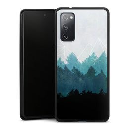 DeinDesign Galaxy S20 FE 5G Handy Silikon H&uuml;lle Case schwarz Handyh&uuml;lle Tree Forrest Abstract