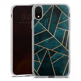 DeinDesign iPhone Xr Handy Silikon H&uuml;lle Case transparent Handyh&uuml;lle Stone Elisabeth Fredriksson Gold & Copper Silikon Case