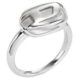 Fingerring Diesel "Schmuck Geschenk Edelstahl Ring" Gr. 19, silber (edelstahlfarben), Fingerringe, Damen, 19, Edelstahl, Fingerring