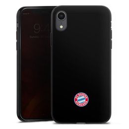 DeinDesign iPhone Xr Handy Silikon H&uuml;lle Case schwarz Handyh&uuml;lle Fcb Fc Bayern M&uuml;nchen Logo