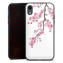 DeinDesign iPhone Xr Handy Silikon H&uuml;lle Case schwarz Handyh&uuml;lle Aisa Japan Cherry Blossom