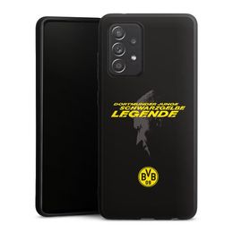 DeinDesign Galaxy A52s 5G Handy Premium Silikon H&uuml;lle Handyh&uuml;lle schwarz Case Borussia Dortmund Bvb Marco Reus Silikon Premium Case