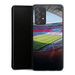 DeinDesign Galaxy A52s 5G Handy Premium Silikon H&uuml;lle Handyh&uuml;lle schwarz Case Fcb Stadium Fc Bayern M&uuml;nchen Silikon Premium Case