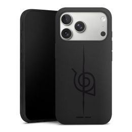 DeinDesign iPhone 17 Pro Max Handy Premium Silikon H&uuml;lle Handyh&uuml;lle schwarz Case Konoha Sasuke Naruto Shippuden Silikon Premium Case