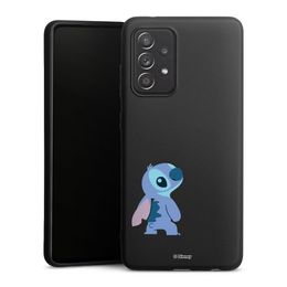 DeinDesign Galaxy A52s 5G Handy Premium Silikon H&uuml;lle Handyh&uuml;lle schwarz Case Merchandise Disney Lilo & Stitch Silikon Premium Case