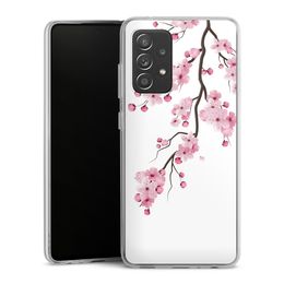 DeinDesign Galaxy A52s 5G Handy Silikon H&uuml;lle Case transparent Handyh&uuml;lle Cherry Blossom Aisa Japan Silikon Case