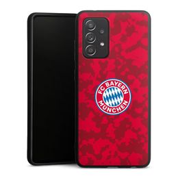 DeinDesign Galaxy A52s 5G Handy Premium Silikon H&uuml;lle Handyh&uuml;lle schwarz Case Camouflage Fcb Fc Bayern M&uuml;nchen Silikon Premium Case