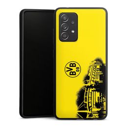 DeinDesign Galaxy A52s 5G Handy Premium Silikon H&uuml;lle Handyh&uuml;lle schwarz Case Stadium Bvb Borussia Dortmund Silikon Premium Case
