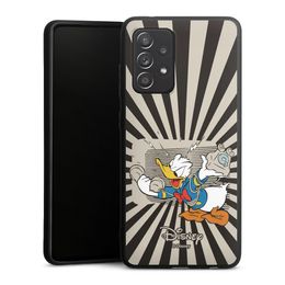 DeinDesign Galaxy A52s 5G Handy Premium Silikon H&uuml;lle Handyh&uuml;lle schwarz Case Donald Duck Official Licensed Product Disney Silikon Premium Case