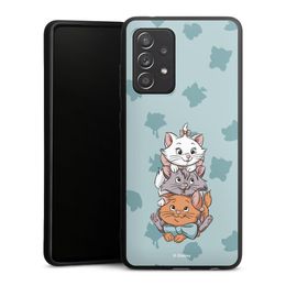 DeinDesign Galaxy A52s 5G Handy Premium Silikon H&uuml;lle Handyh&uuml;lle schwarz Case Cat Disney Aristocats Silikon Premium Case
