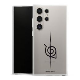 DeinDesign Galaxy S24 Ultra Handy Silikon H&uuml;lle Case transparent Handyh&uuml;lle Konoha Sasuke Naruto Shippuden Silikon Case