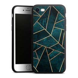DeinDesign iPhone SE (2022) Handy Premium Silikon H&uuml;lle Handyh&uuml;lle schwarz Case Stone Elisabeth Fredriksson Gold & Copper Silikon Premium Case