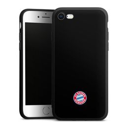 DeinDesign iPhone SE (2020) Handy Premium Silikon H&uuml;lle Handyh&uuml;lle schwarz Case Fc Bayern M&uuml;nchen Fcb Logo Silikon Premium Case