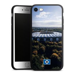 DeinDesign iPhone SE (2022) Handy Premium Silikon H&uuml;lle Handyh&uuml;lle schwarz Case Hamburger Sv Hsv Stadium Silikon Premium Case