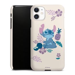 DeinDesign iPhone 11 Handy Premium Case Smartphone Handyh&uuml;lle Schutzh&uuml;lle matt Flowers Lilo & Stitch Official Licensed Product Premium Case
