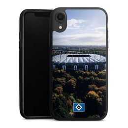 DeinDesign iPhone Xr Handy Premium Silikon H&uuml;lle Handyh&uuml;lle schwarz Case Hsv Hamburger Sv Stadium Silikon Premium Case