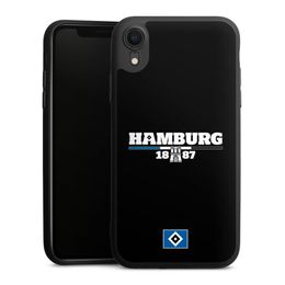 DeinDesign iPhone Xr Handy Premium Silikon H&uuml;lle Handyh&uuml;lle schwarz Case Hamburg Official Licensed Product Hsv Silikon Premium Case