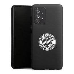 DeinDesign Galaxy A52s 5G Handy Premium Silikon H&uuml;lle Handyh&uuml;lle schwarz Case Fcb Fc Bayern M&uuml;nchen Coat Of Arms Silikon Premium Case