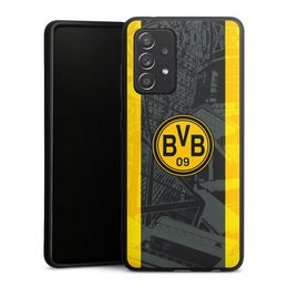 DeinDesign Galaxy A52s 5G Handy Premium Silikon H&uuml;lle Handyh&uuml;lle schwarz Case Bvb Borussia Dortmund Stadium Silikon Premium Case