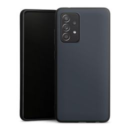 DeinDesign Galaxy A52s 5G Handy Premium Silikon H&uuml;lle Handyh&uuml;lle schwarz Case Unicoloured Grey Anthracite Silikon Premium Case