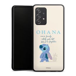 DeinDesign Galaxy A52s 5G Handy Premium Silikon H&uuml;lle Handyh&uuml;lle schwarz Case Disney Lilo & Stitch Official Licensed Product Silikon Premium Case