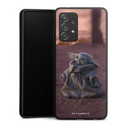 DeinDesign Galaxy A52s 5G Handy Premium Silikon H&uuml;lle Handyh&uuml;lle schwarz Case Baby Yoda Star Wars The Child Silikon Premium Case