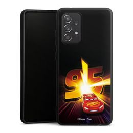 DeinDesign Galaxy A52s 5G Handy Premium Silikon H&uuml;lle Handyh&uuml;lle schwarz Case Official Licensed Product Cars Lightning Mcqueen 95 Silikon Premium Case